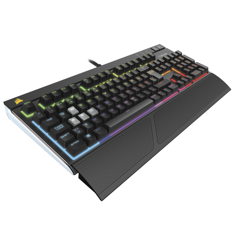 Corsair STRAFE RGB USB Gaming Mechanikai Billentyűzet EU - Fekete ...