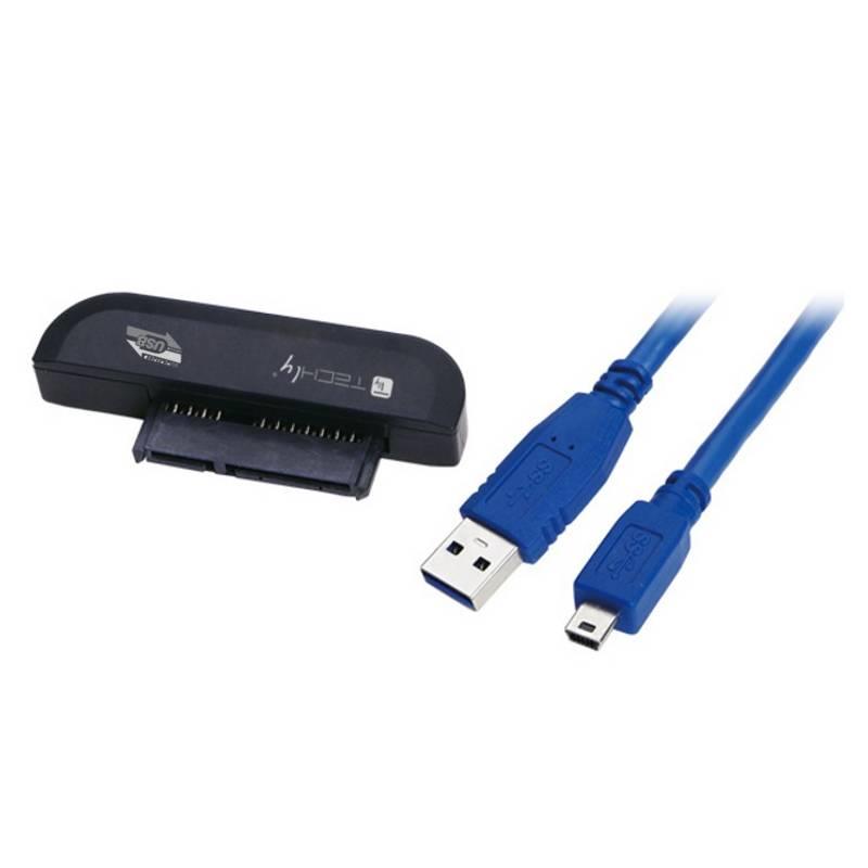 Techly 306196 2.5" USB 3.0 Külső HDD/SSD ház Fekete - bevachip.hu