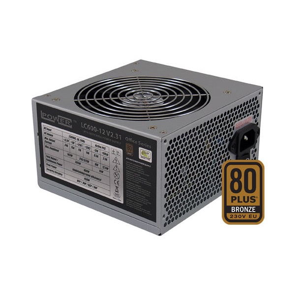LC Power 450W LC600-12 V2.31 Office Series (80 Plus Bronze, Aktív PFC ...