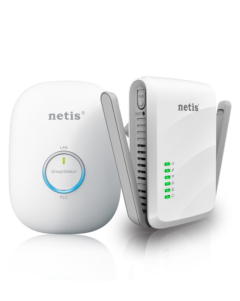 Netis PL7622 300Mbps AV600 HomePlug AV Powerline Adapter KIT - bevachip.hu
