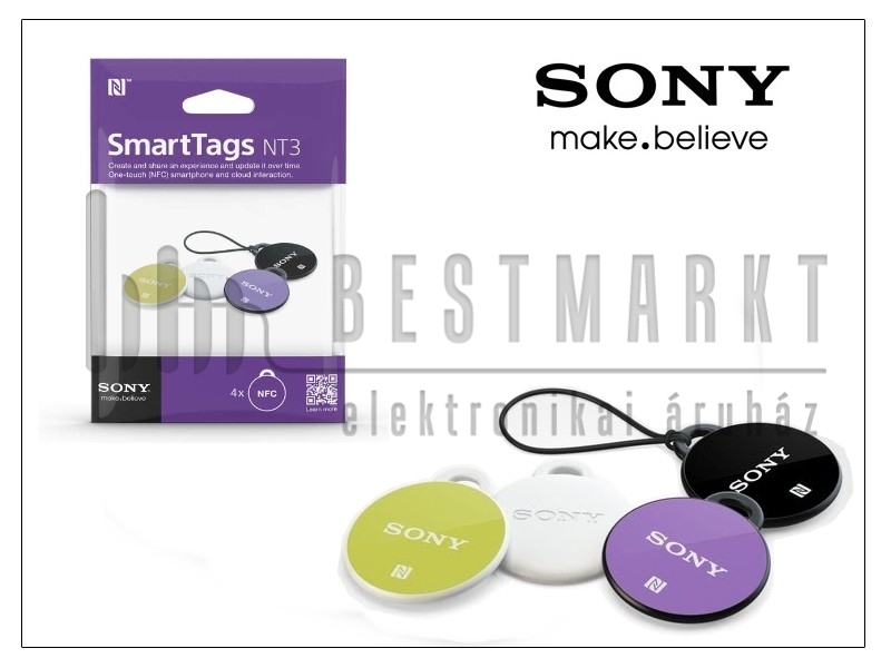 Sony Smart Tags NT3 NFC címke - 4 db/csomag - bevachip.hu