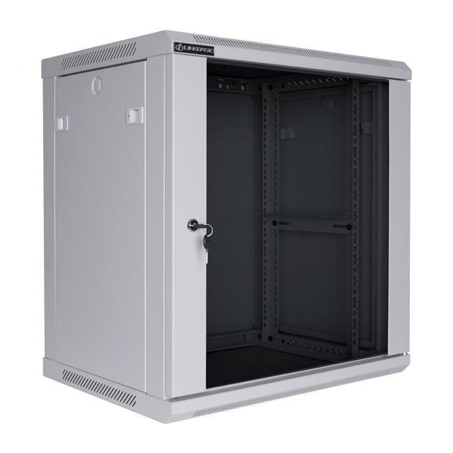 Linkbasic rack wall-mounting cabinet 19" 15U 600x600mm grey (üveg ajtó ...