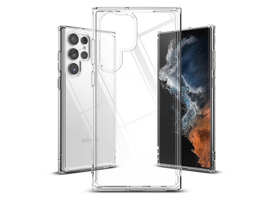 Samsung S908B Galaxy S22 Ultra 5G ütésálló hátlap - Ringke Fusion ...