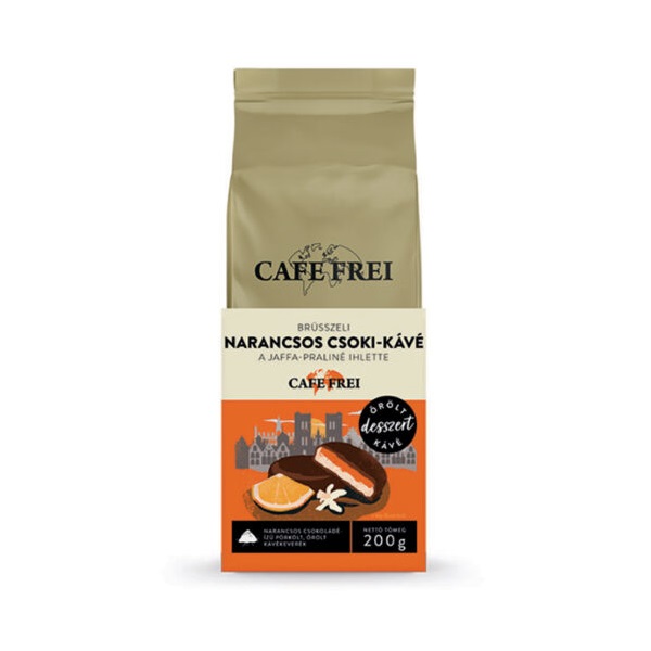 Cafe Frei brüsszeli jaffa narancs-praliné 200g őrölt kávé - bevachip.hu