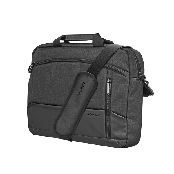 Promate Laptop oldaltáska - SATCHEL MP (Max.: 15,6", fekete) - bevachip.hu